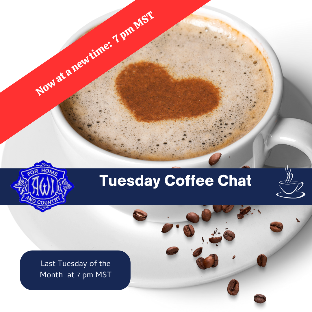 Fall Tuesday Coffee Chats – New Time | Alberta Women's Institutes